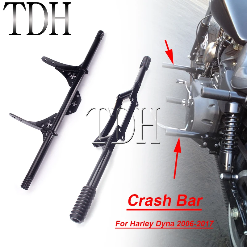 Motorbike-Front-Crash-Bar-Protector-Engine-Guard-Rear-Passenger-Foot ...