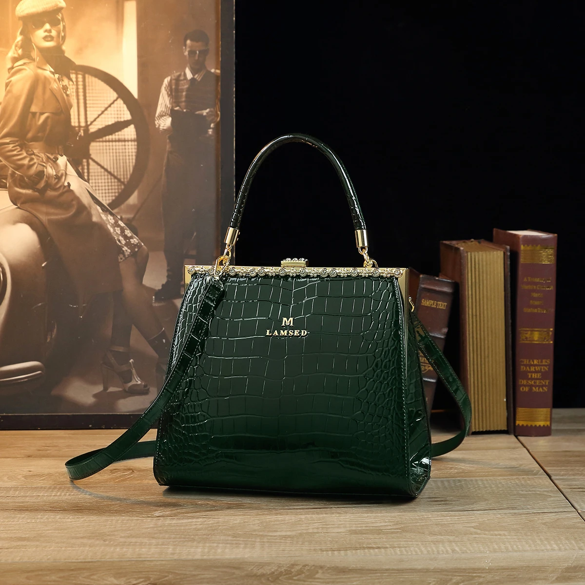 Crocodile-Pattern-Handbag-Women-s-Patent-Leather-Shoulder-Bag-Casual ...