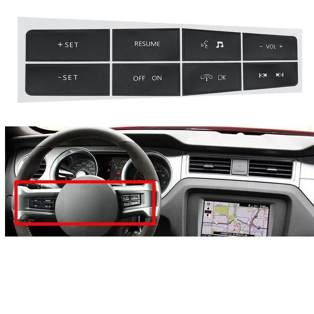 Steering Wheel Control Button Worn Peeling Repair Kit Decals Stickers ...