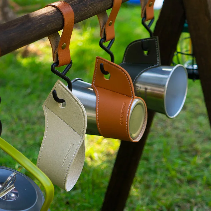 Outdoor-paper-Cup-Stainless-Steel-Cup-PU-Sleeve-Picnic-Barbecue-Anti ...