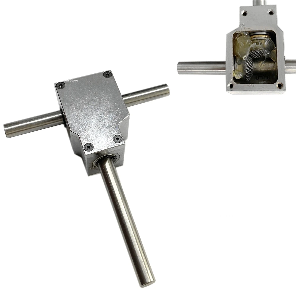 1:1 90° Reversing Angle Device Spiral Bevel Gearbox Reducer Assembly ...