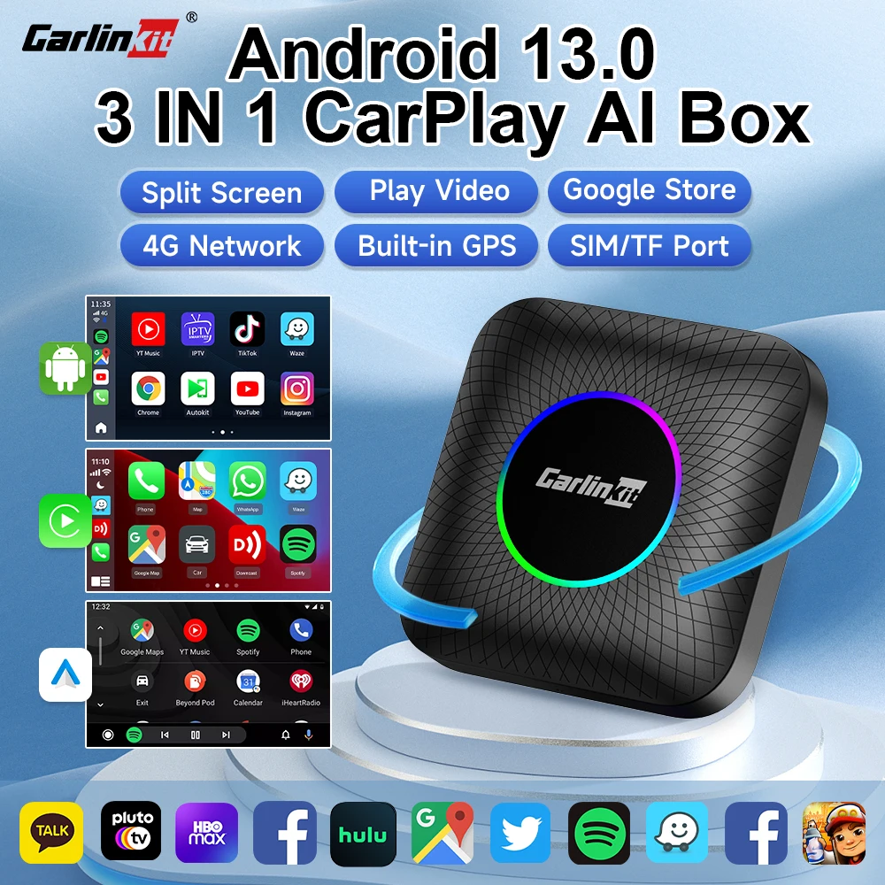 CarlinKit-Smart-TV-Box-Android-13-LED-SM6225-8-Core-8GB-128GB-Wireless ...