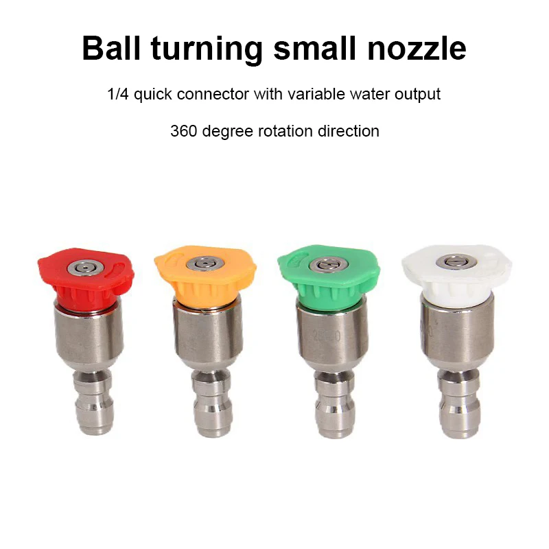 High pressure cleaning machine ball head rotating nozzle stainless ...
