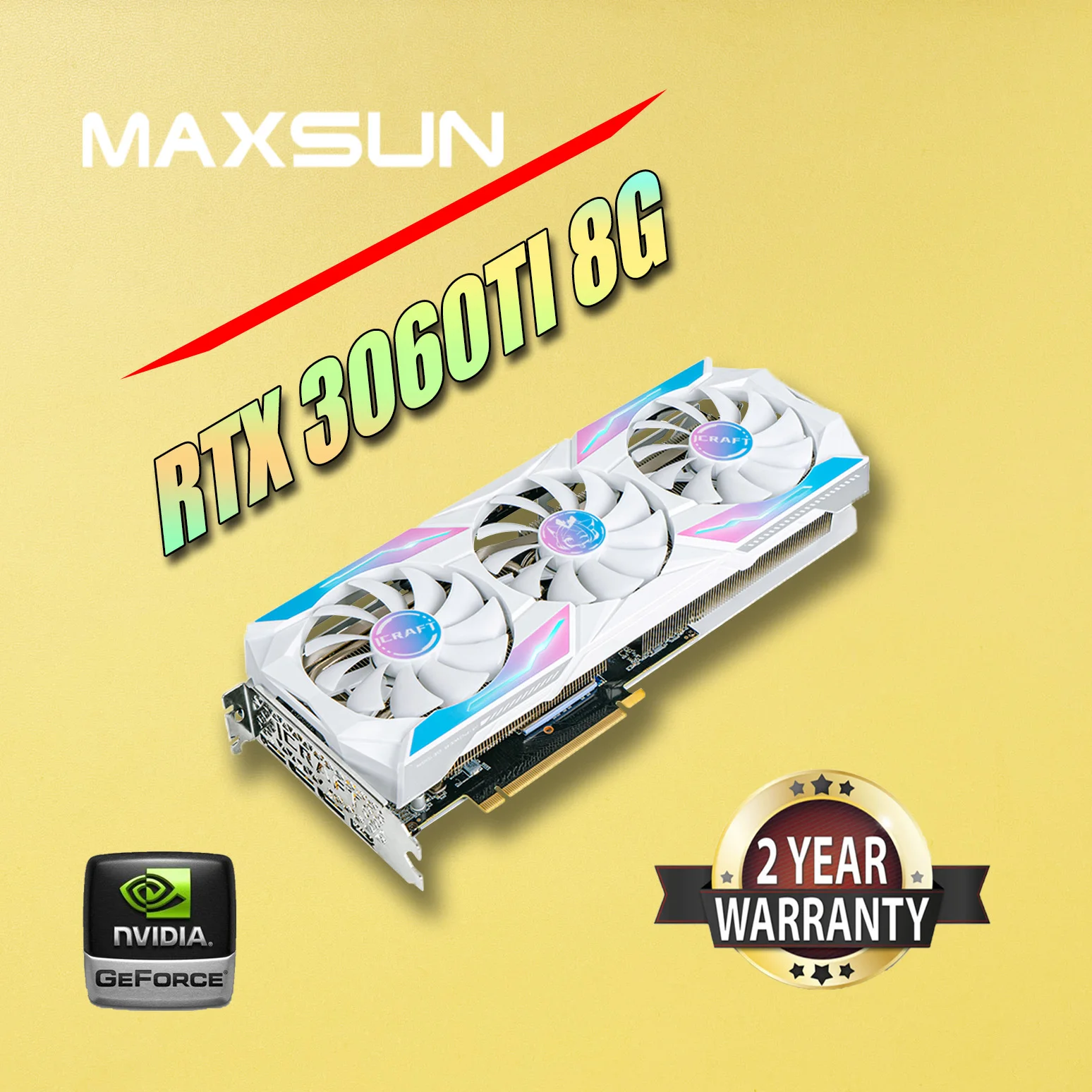Maxsun nvidia geforce rtx3060ti 8g rtx3070 8g 8nm gddr6 256bit placa ...