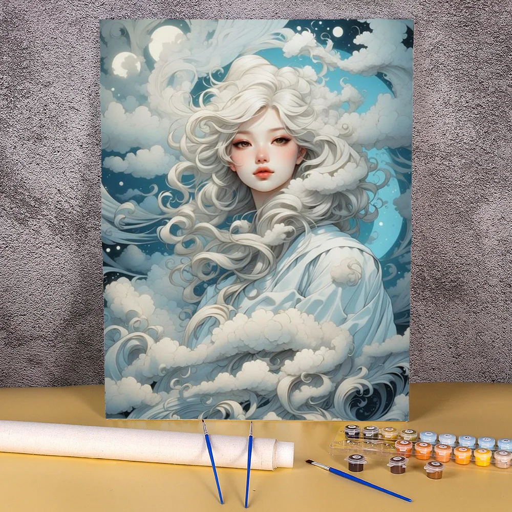 Paint-By-Numbers-Anime-Girl-Coloring-By-Numbers-Figure-Oil-Picture ...