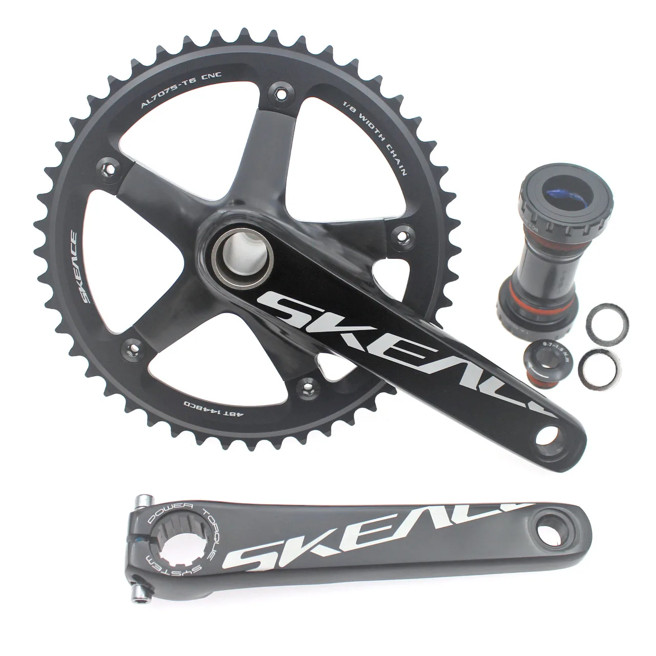SKEACE 48T 165มม.Fixed Gear Crankset Alumniun Crankset BCD144 Single Speed TRACK จักรยาน SKE ...