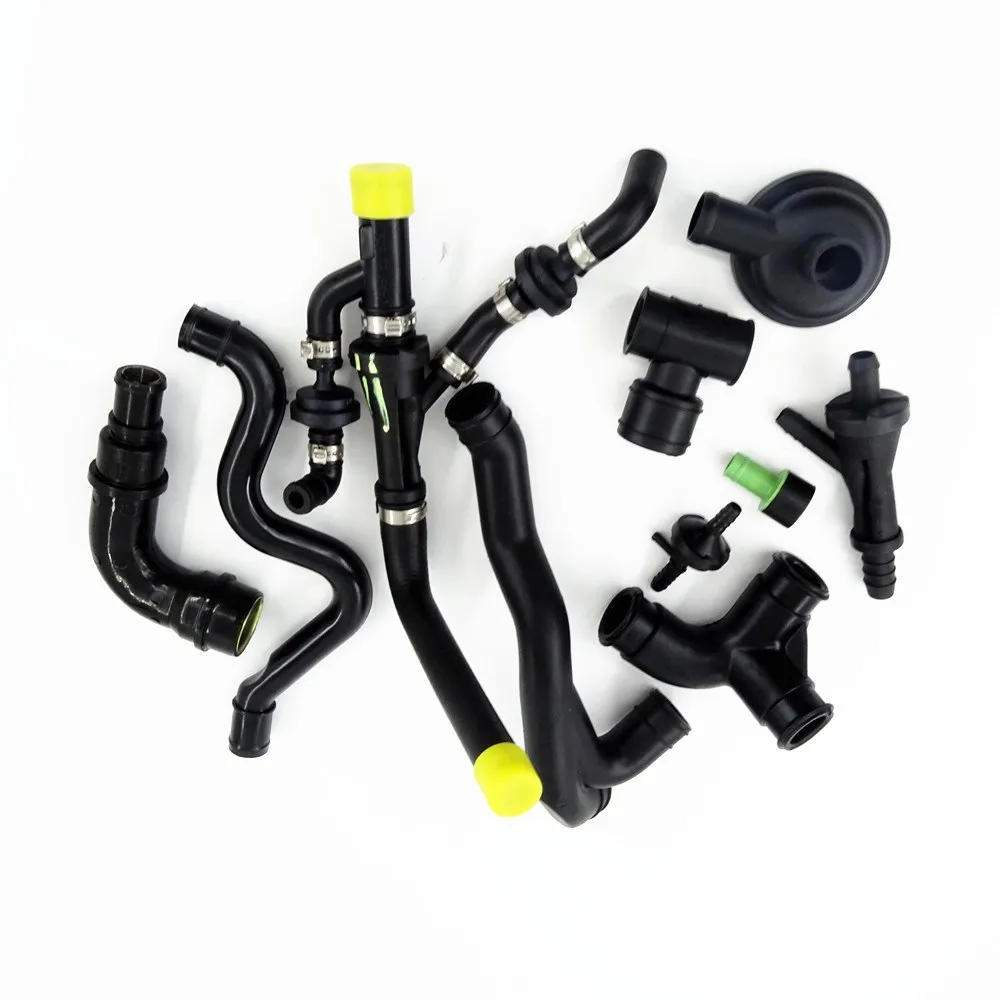 Qty10-Crankcase-Breather-Hose-Valve-Ventilation-Exhaust-Pipe-Assembly ...