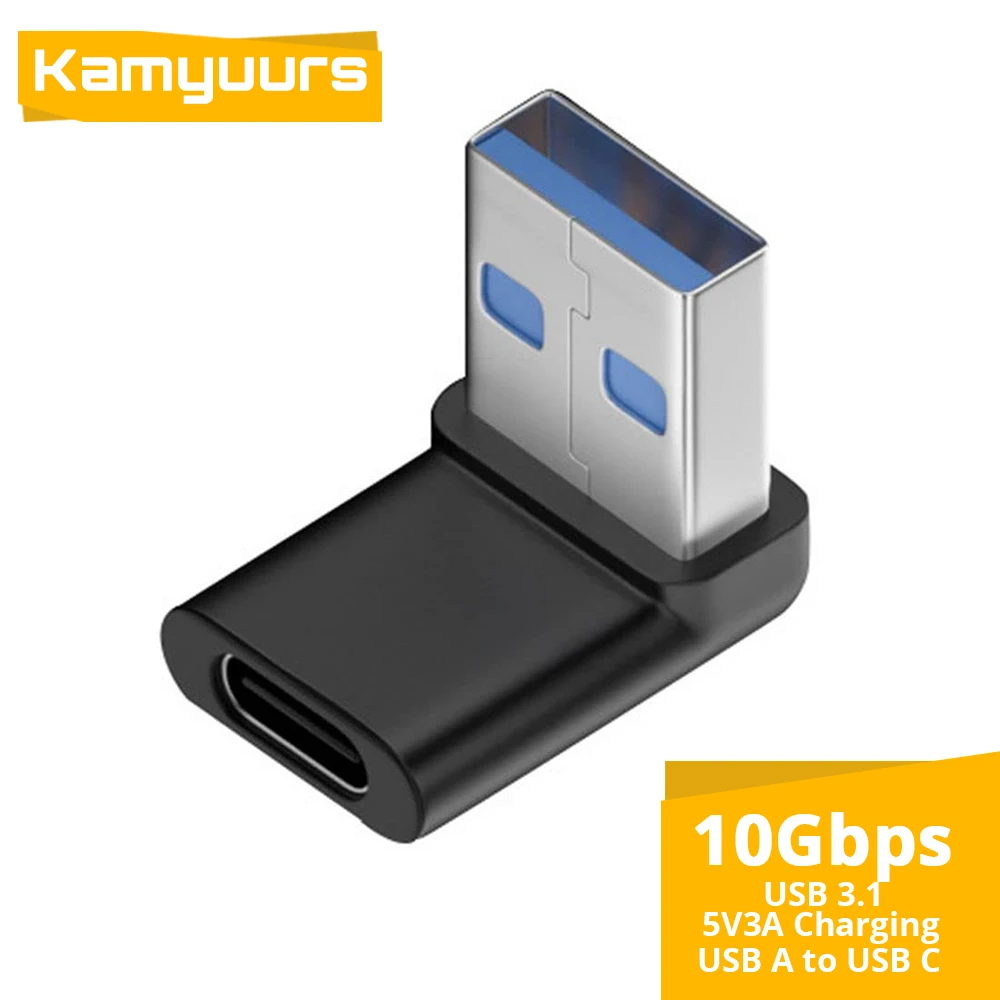 Right-Angle-USB-Adapter-90-Degree-Up-and-Down-Angle-USB-3-0-Male-to ...