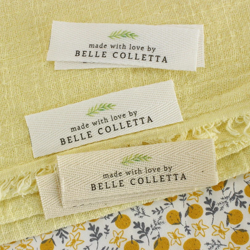 Twill Folding Labels, Logo Labels, Sew Accessori, Ribbon Label, Custom ...