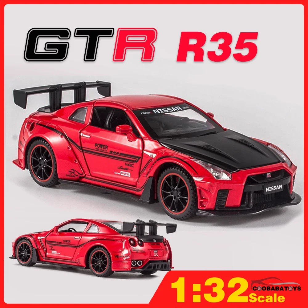 Scale-1-32-Nissan-GTR-R35-Metal-Diecast-Alloy-Racing-Toys-Cars-Models ...