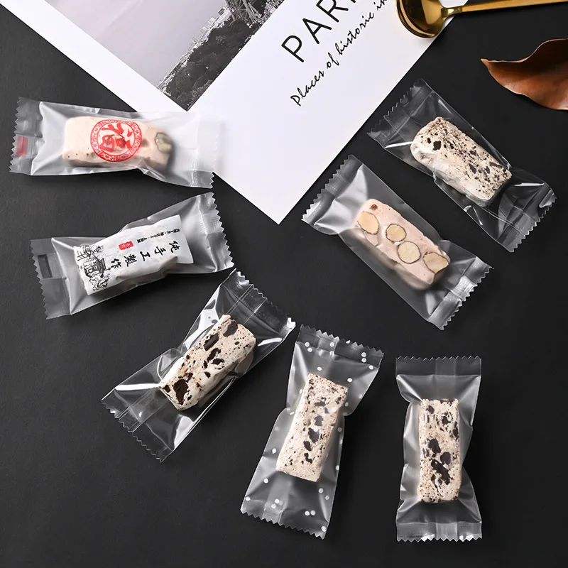 200pcs-pack-Transparent-Frosted-Packaging-Bag-Thickened-Candy-Cookies ...