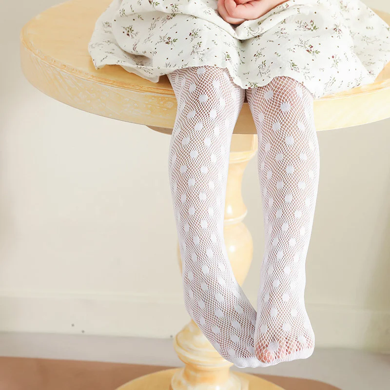 Children-Tights-for-Girls-Mesh-Thin-Dot-Kids-Pantyhose-3-12Years-Summer ...