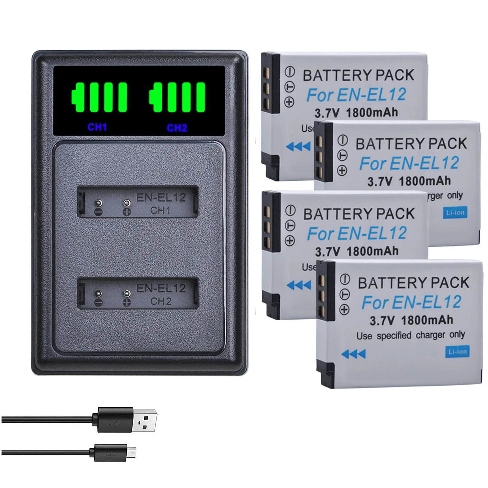 EN-EL12-ENEL12-1800mAh-EN-EL12-Battery-and-Charger-for-Nikon-Coolpix ...