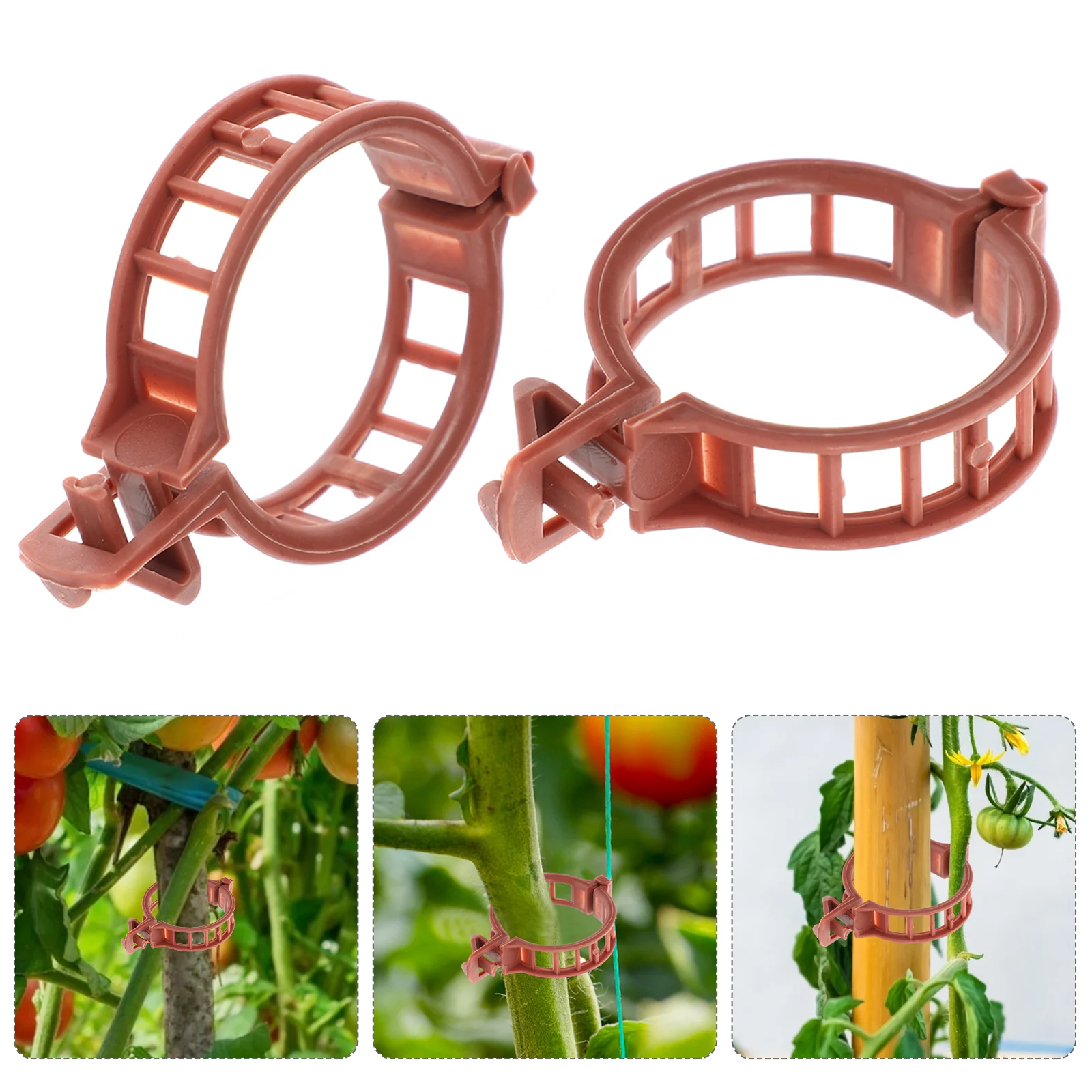 Garden-Clip-Set-Greenhouse-Tomato-Stem-Support-Clips-Plastic-Plant-Clip ...