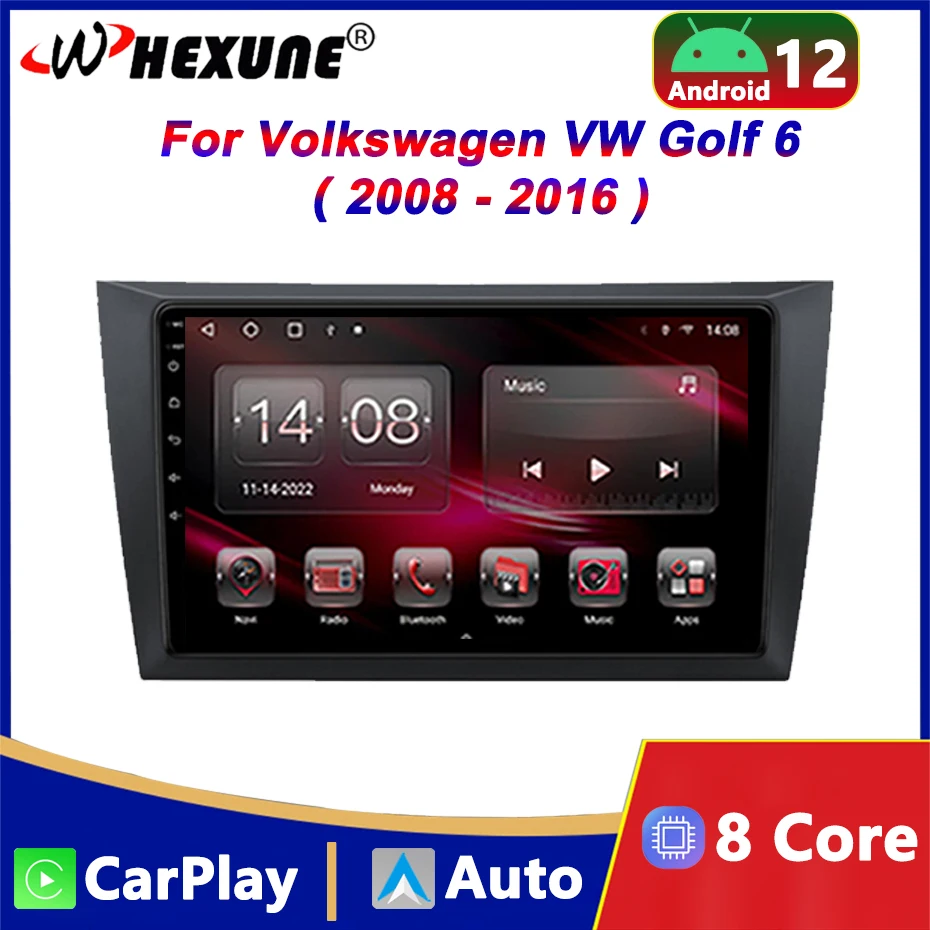 2din 4g Android 12 Car Radio Multimedia Video Player For Volkswagen Vw ...