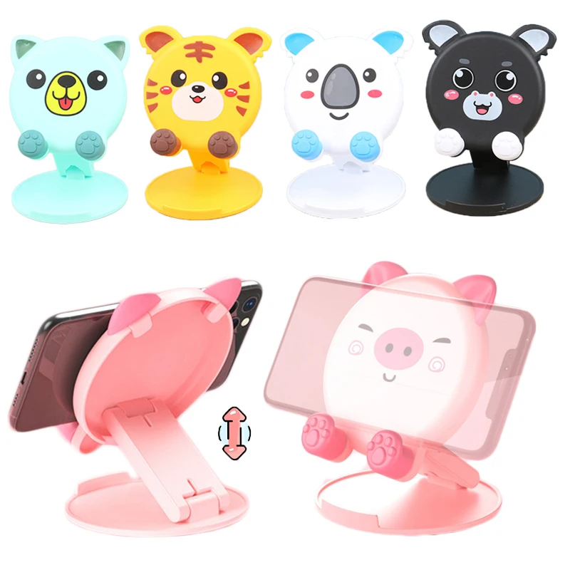 Cartoon Animal Shape Mobile Phone Stand for IPhone IPad Pro Adjustable ...