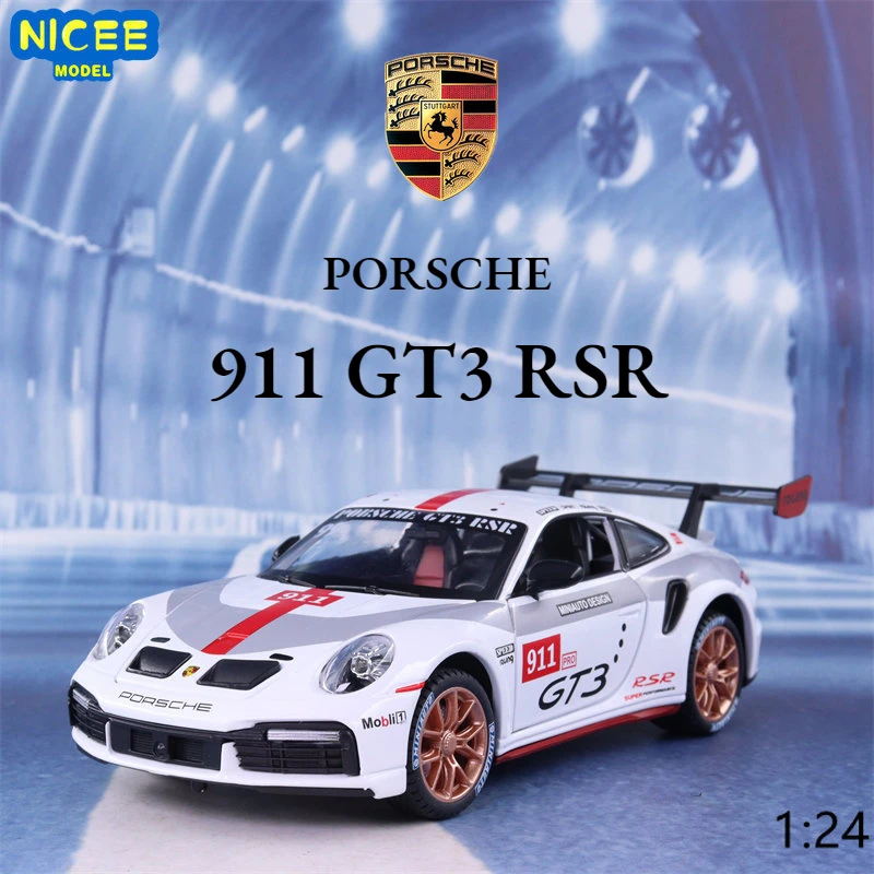 1:24 Porsche 911 GT3 RSR Alloy Diecast Toy Vehicles Metal Car Model ...