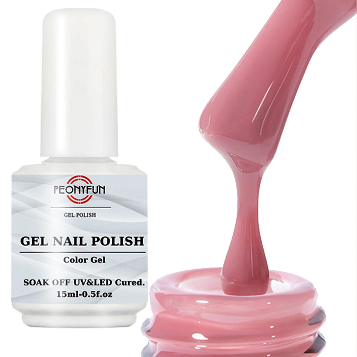 Gel-Nail-Polish-15ml-Black-White-Multi-Color-Soak-Off-Gel-Polish-Nail ...