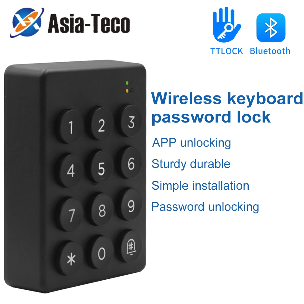 TTLOCK-Wireless-Keypad-Digit-Code-Bluetooth-App-Unlock-Compatible-with-TTlock-App-Smart-Things ...