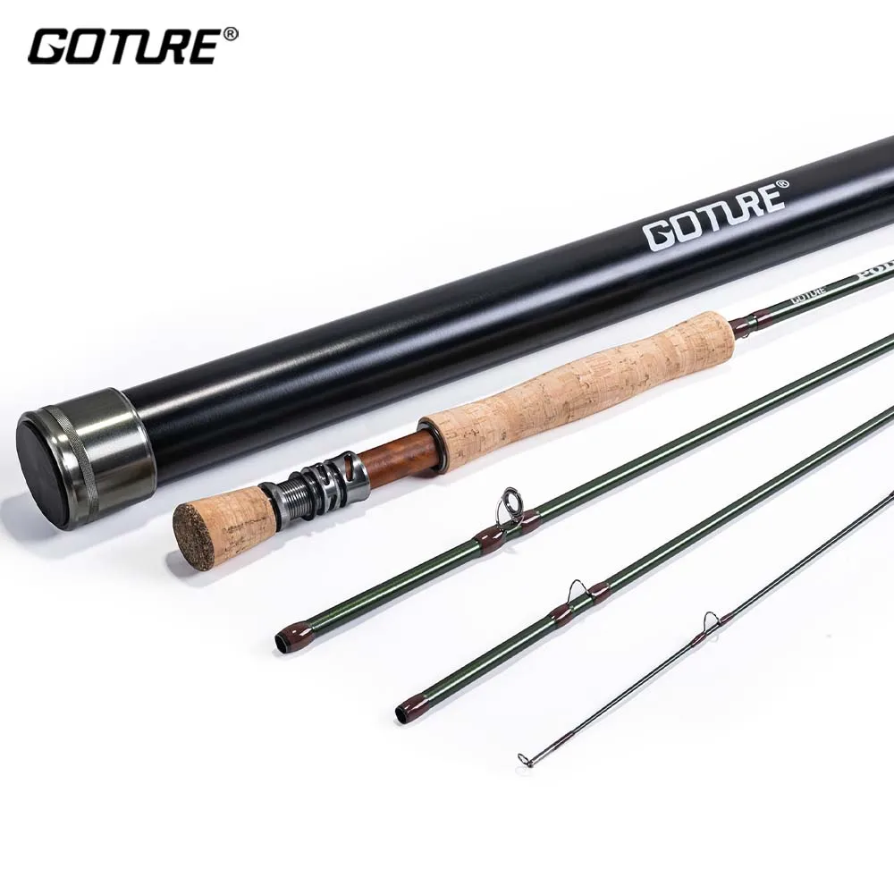Goture-Poder-Fly-Fishing-Rod-2-74-m-9FT-4-Sections-Carbon-Fiber-Tackle ...