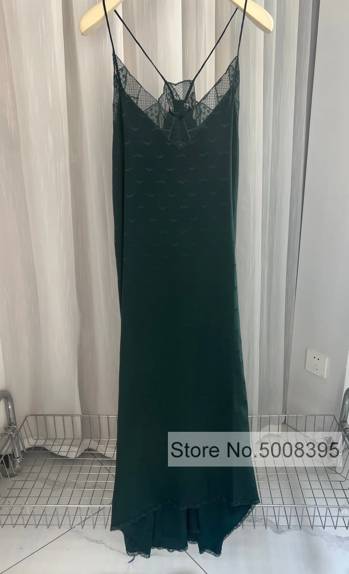 Vestido-Midi-com-Decote-V-feminino-vestidos-da-moda-feminina-100-seda ...