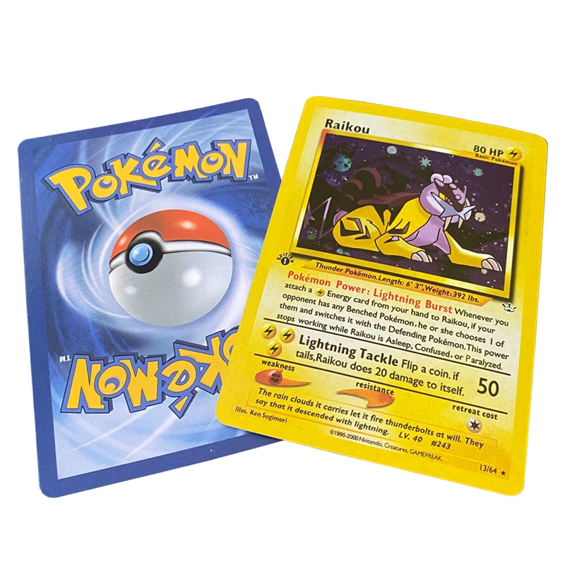 Pokemon Raikou Card