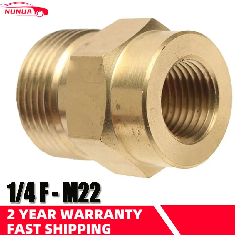Brass-Washer-Adaptor-Foam-Lance-Adapter-Coupler-1-4-F-M22-for-High ...