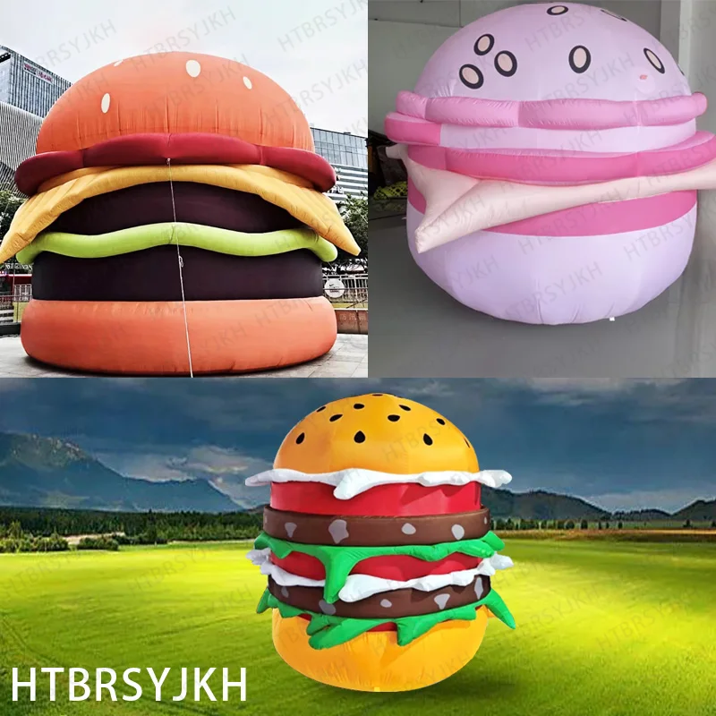 Giant-inflatable-burger-custom-logo-printed-for-advertising-Hamburger ...