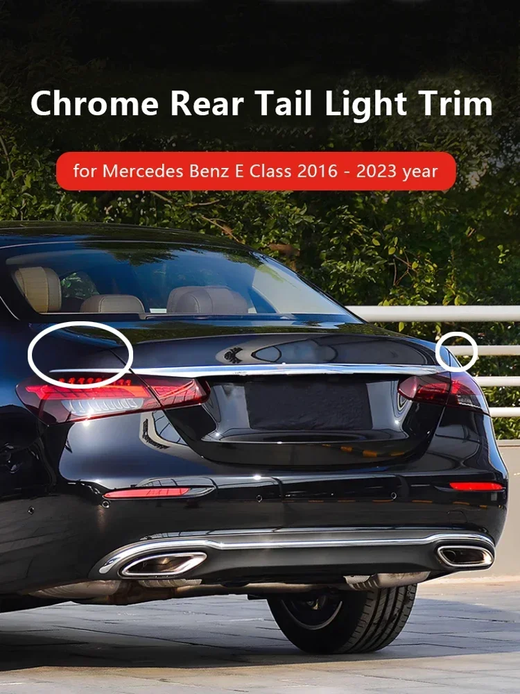 For-Mercedes-Benz-W213-Chrome-Rear-Tail-Light-Trim-Decal-Sticker-for ...