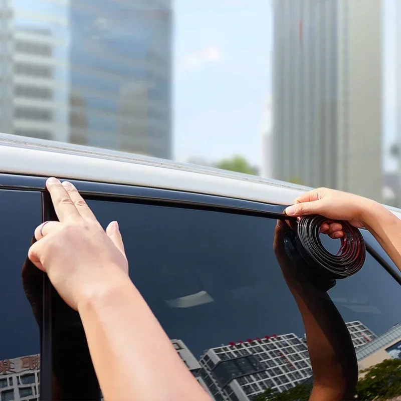 3-Meters-Bright-Black-Universal-Car-Chrome-Decorative-Strips-Auto-Door ...