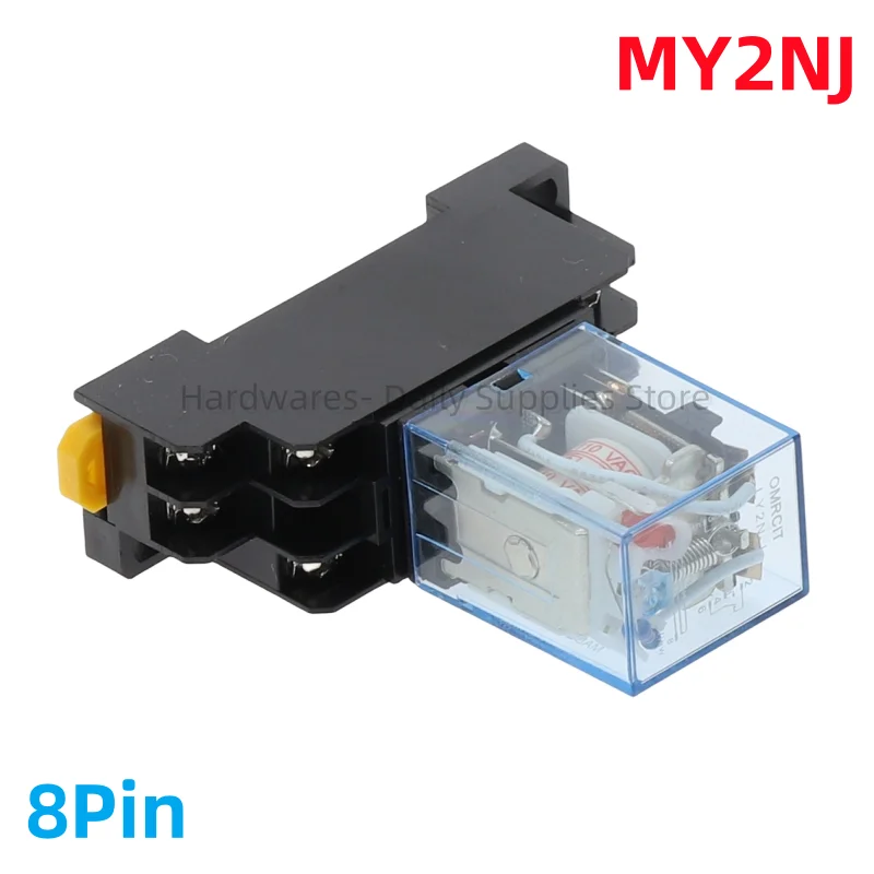 1Set-HH52P-MY2NJ-Model-DPDT-12VDC-DC24V-AC110V-AC220V-Coil-8-Pin-35mm ...