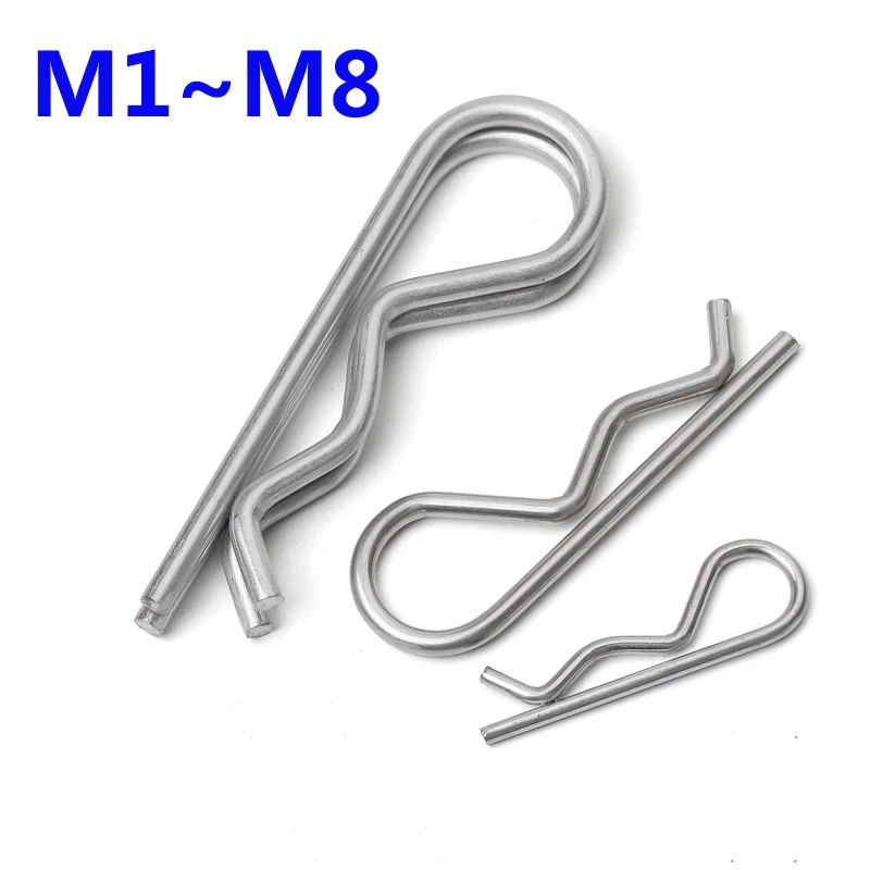 R Shaped Cotter Clip Pin 304 Stainless Steel R Shaped Spring Cotter ...