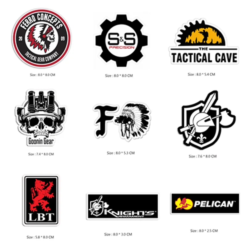 Military Accessory Stickers Waterproof Vinyl Logo Pegatinas Forward ...
