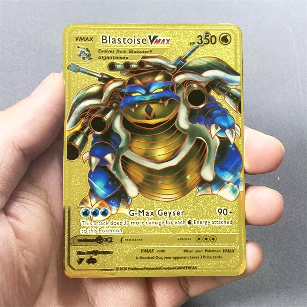 New 2024 Metal Card English Anime Charizard Arceus Mewtwo Blastoise ...