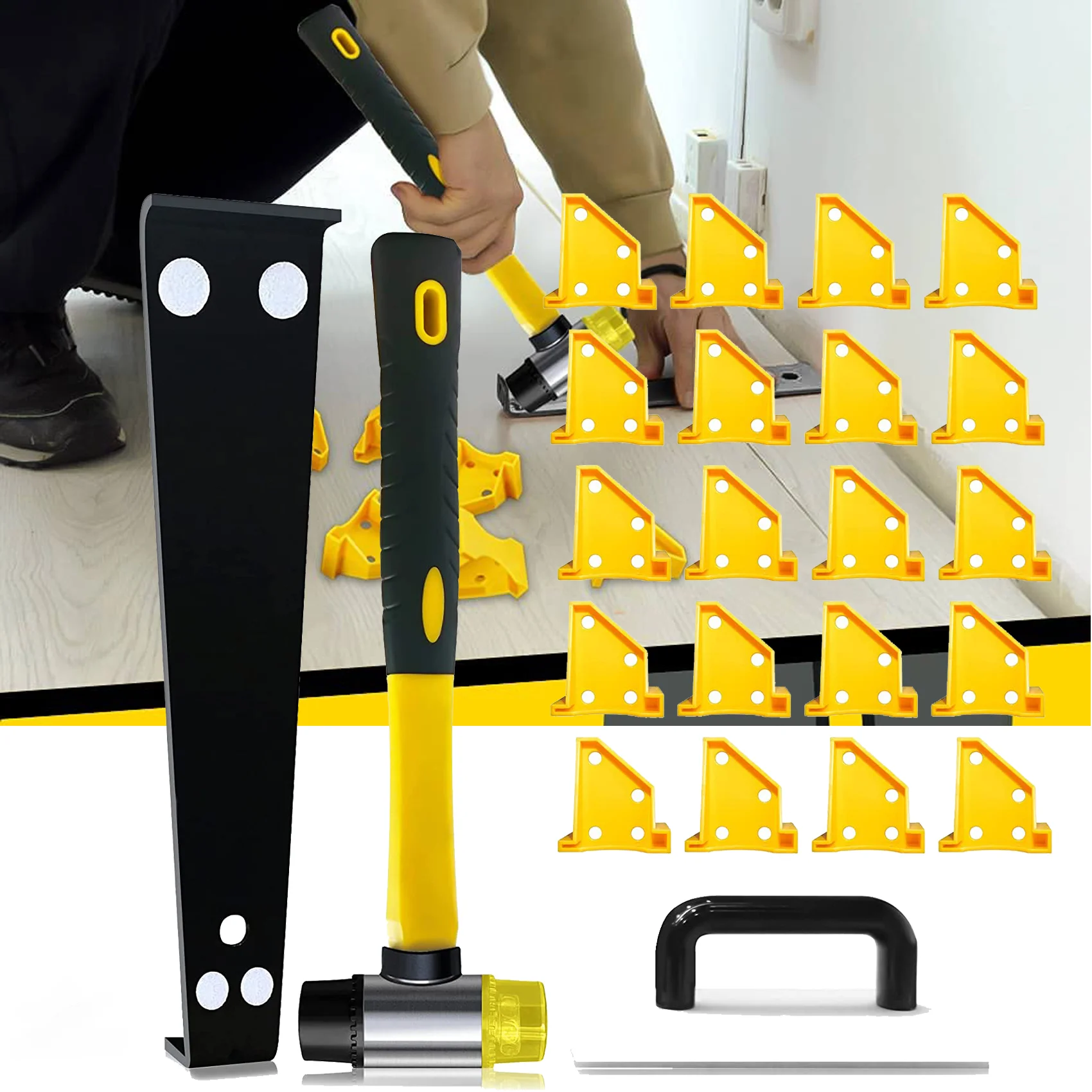 DIY-ev-laminat-kurulum-seti-tak-m-Mallet-paspay-ile-ah-ap-d-eme-en ...