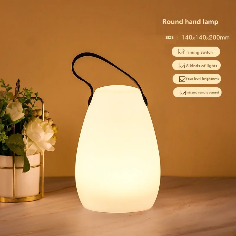 LED-Night-Lights-Table-lamps-portable-remote-control-16-Color-Changing ...