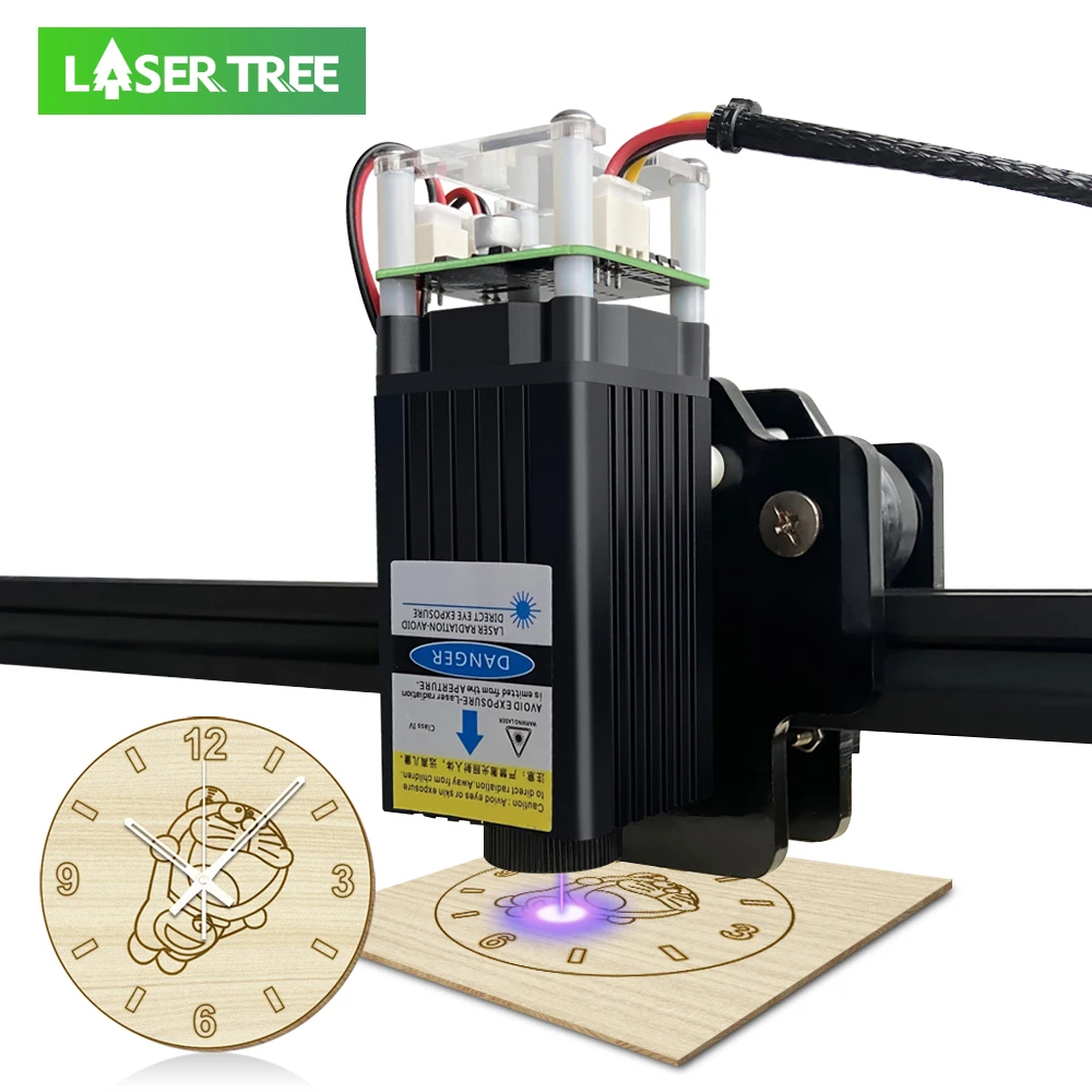 LASER TREE 7.5W 20W Laser Engraving Module 450nm Blue Light 40W Laser ...