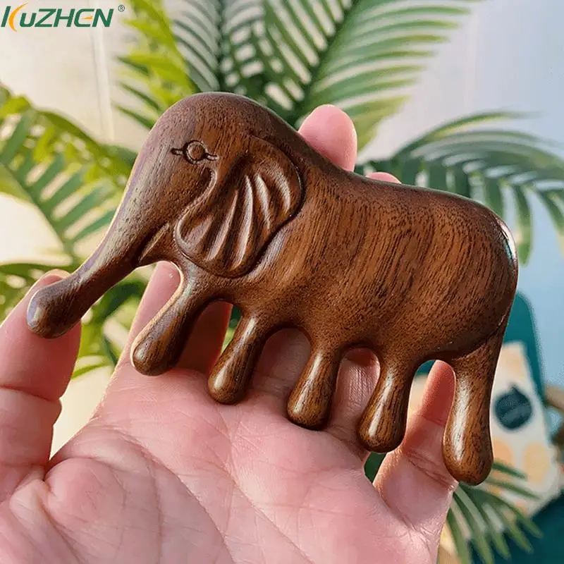 Body-Meridian-Massage-Comb-Sandalwood-Elephant-Fish-Shaped-wide-toothed ...