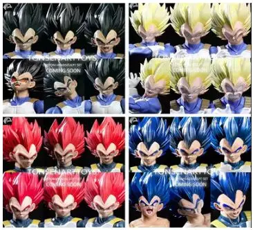 Tonsenarttoys-Four-Colors-Vegeta-SHF-Magic-Shell-Black-Yellow-Red-Blue ...