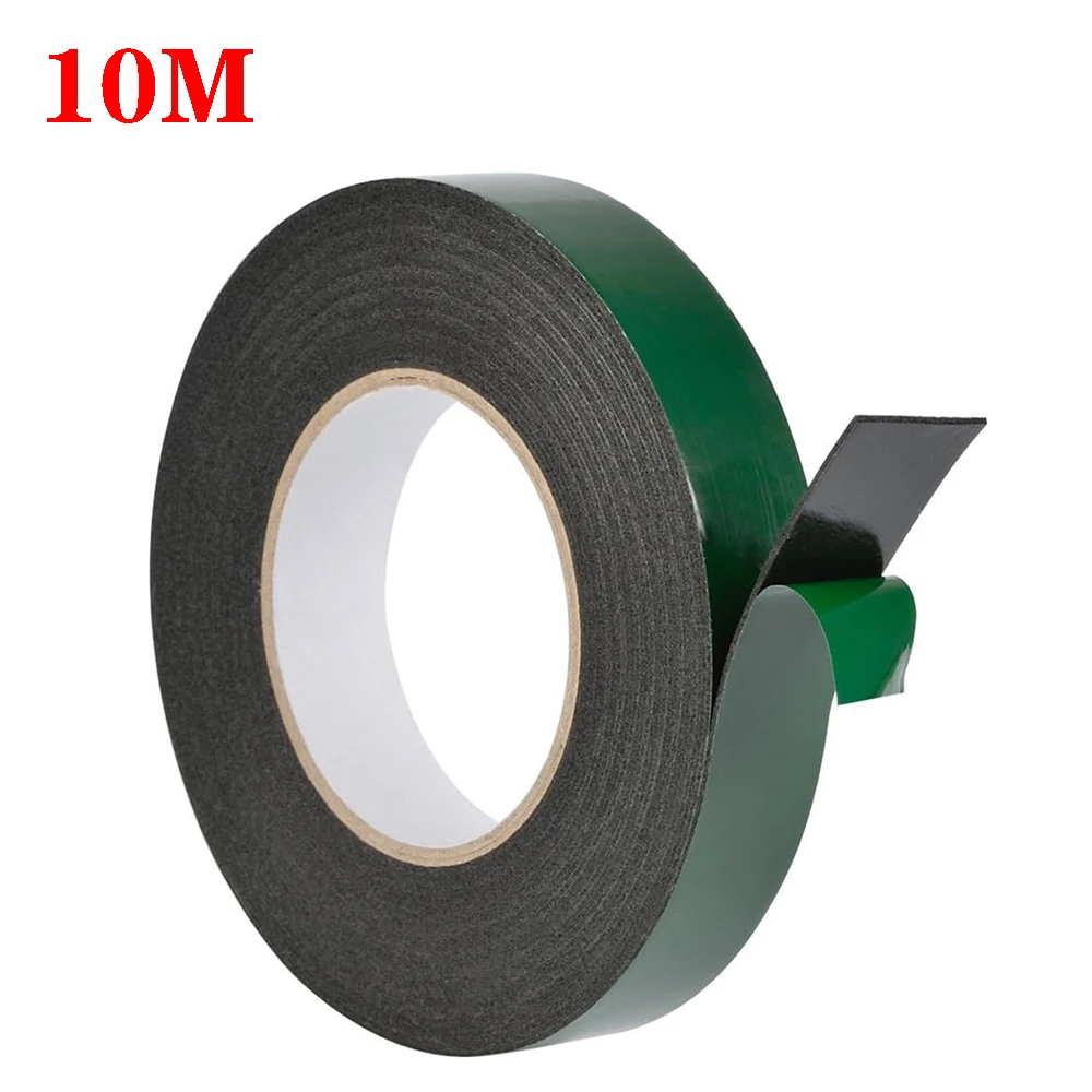 10M Double Sided Foam Tape 8-50cm Width Black PE Sponge Ultra-strong ...