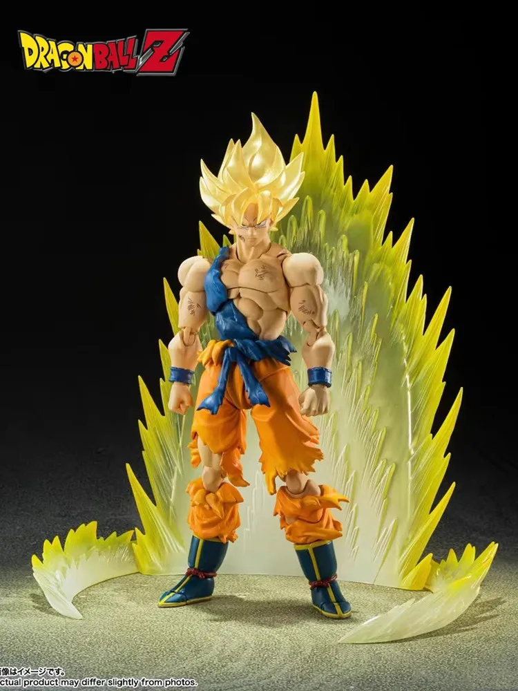 Bandai-figura de acción de Dragon Ball Goku S.H, Figuarts, Super Saiyan, freezer, forma de daño ...