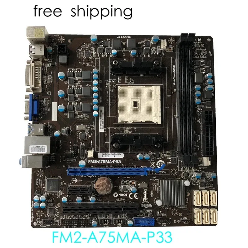 MSI FM2-A75MA-P33 Desktop Motherboard FM2 AMD A75 DDR3 Mainboard fully ...