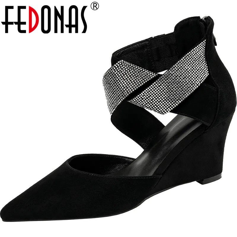 FEDONAS-Sexy-Fashion-Women-Pumps-Point-Toe-Wedges-Heels-Kid-Suede ...