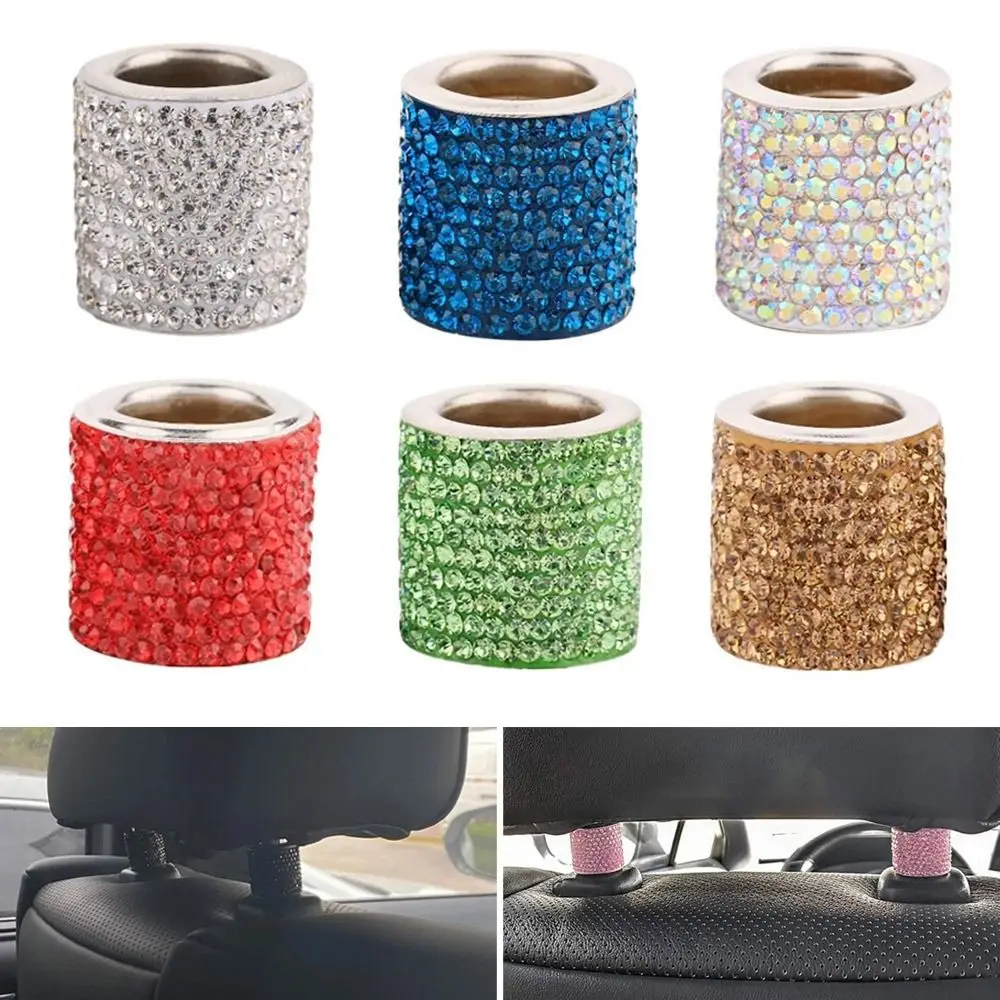 1Pcs-Rhinestone-Car-Seat-Headrest-Ring-Shiny-Diamond-Crystal-Headrest ...