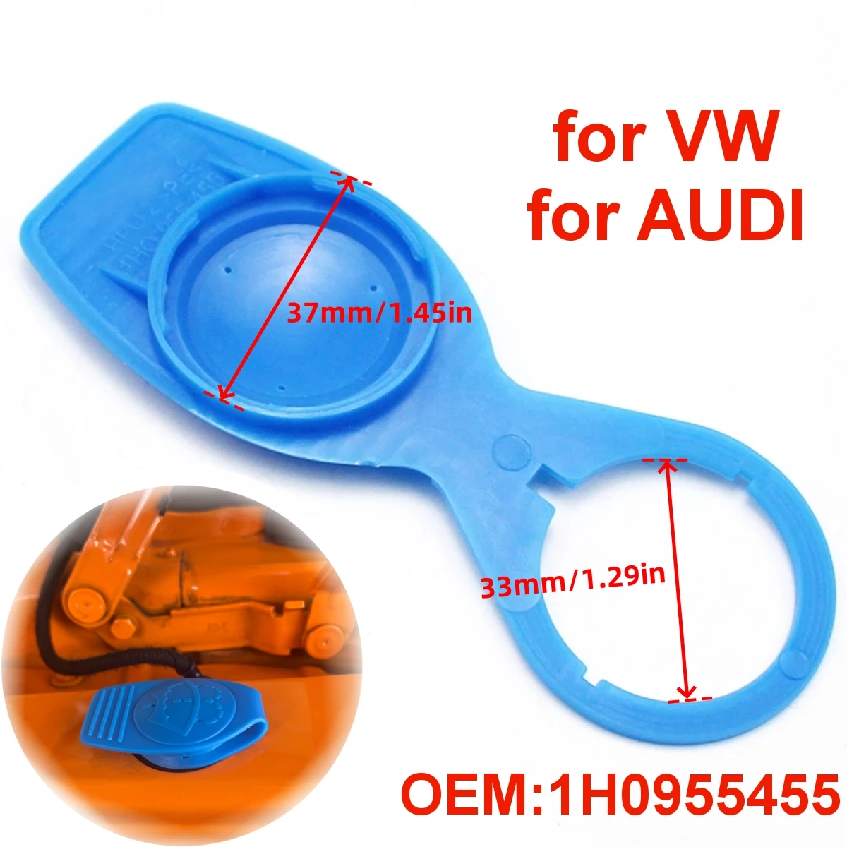 1H0955455-Car-Windshield-Wiper-Washer-Fluid-Reservoir-Tank-Bottle-Pot ...