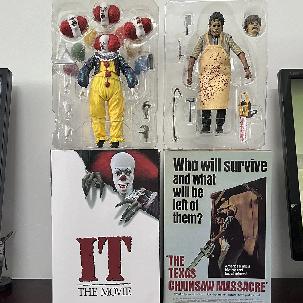 NECA-Pennywise-Leatherface-Figure-Joker-Stephen-King-Clown-Ultimate ...