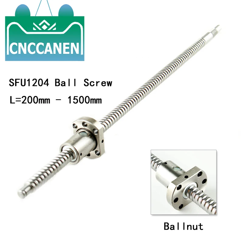 Tornillo-de-bola-SFU1204-mecanizado-200-250-300-350-400-450-500-600-650 ...
