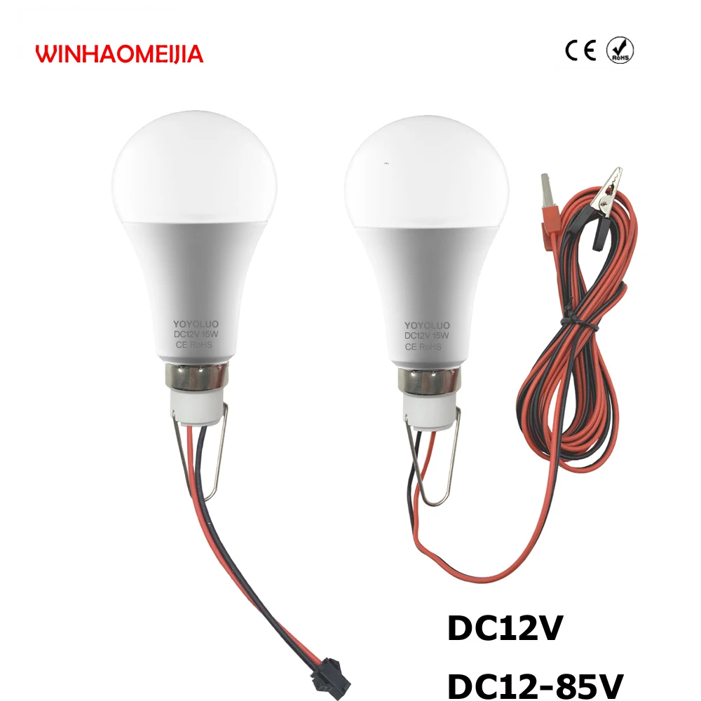 Low-voltage-direct-current-LED-Bulb-DC-12V-24V-E27-lamp-3W-6W-9W-12W ...