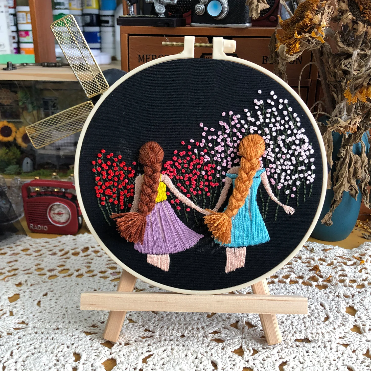 Girl Embroidery Pattern