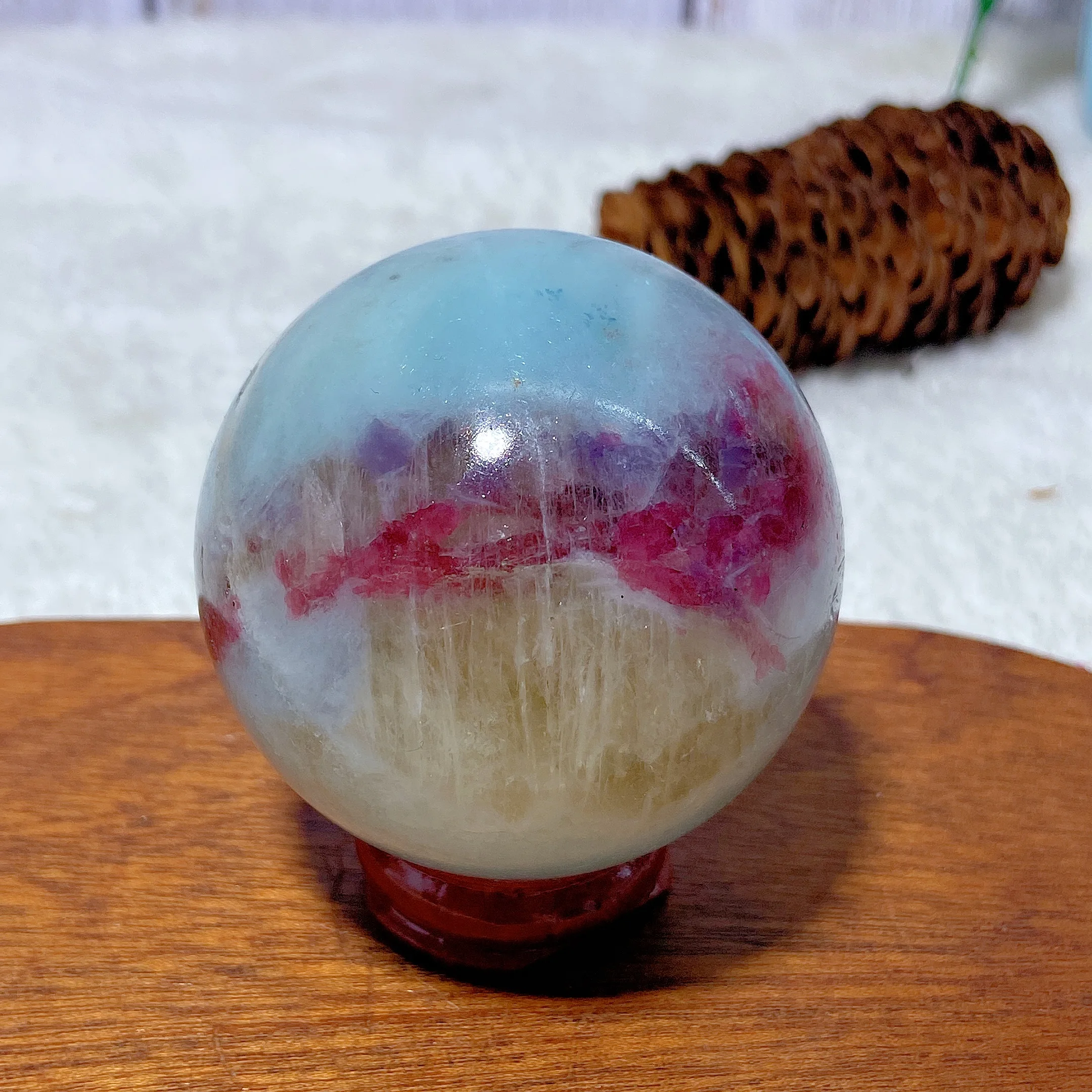 Healing-Natural-Crystal-Unicorn-Sphere-High-Quality-Gemstones-Mineral-Energy-Stone-Reiki-Home ...